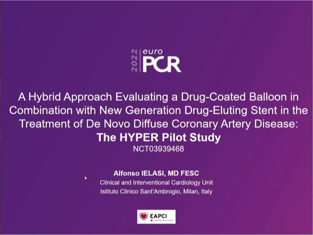 EuroPCR2022 | HYPER Study研究结果重磅发布 -- 严道医声网