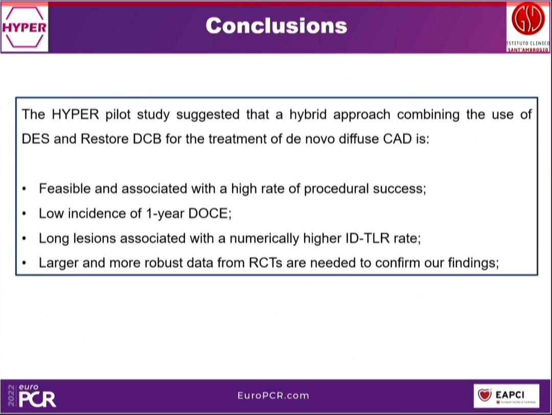 EuroPCR2022 | HYPER Study研究结果重磅发布 -- 严道医声网